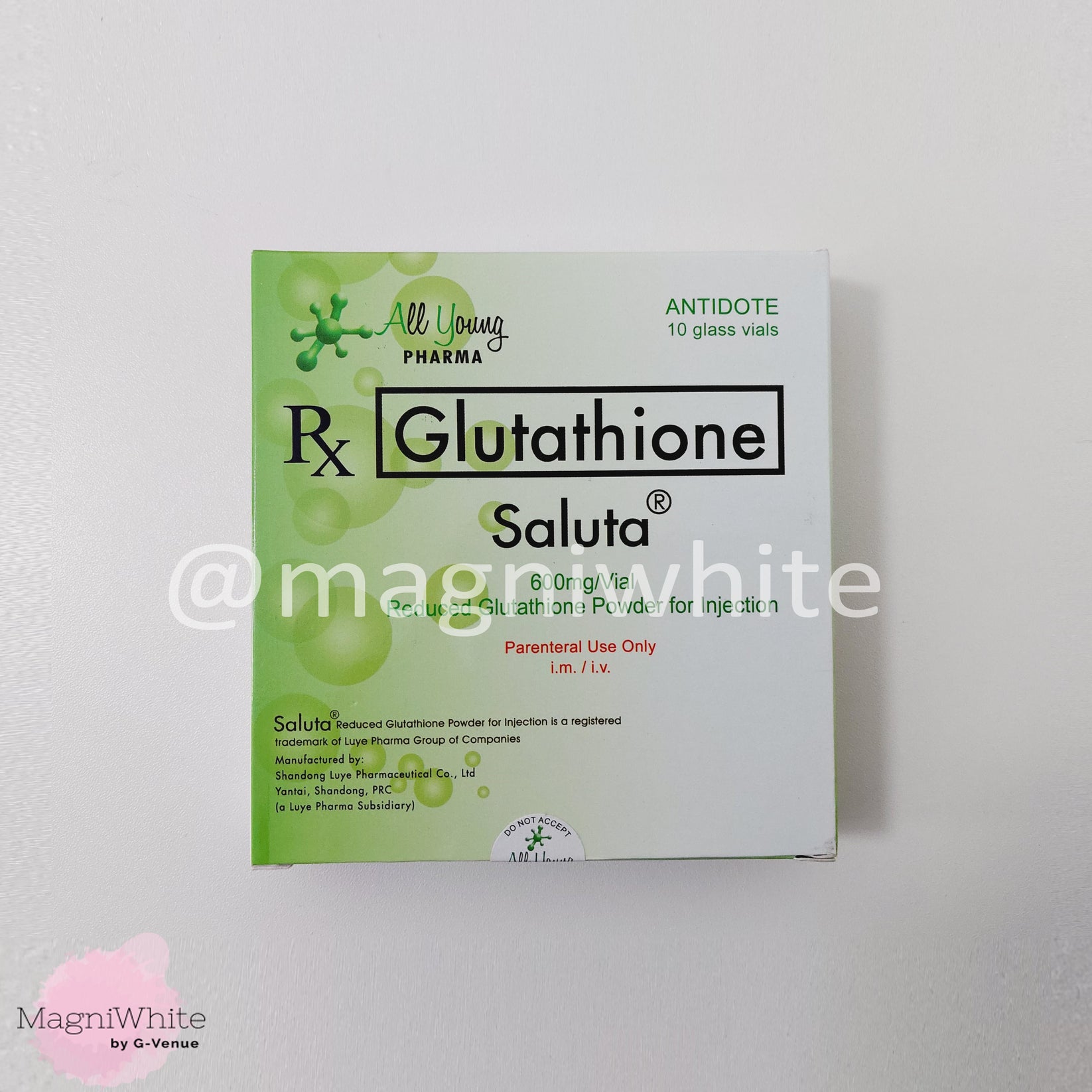 Saluta 600mg (All Young) – MagniWhite by G-Venue
